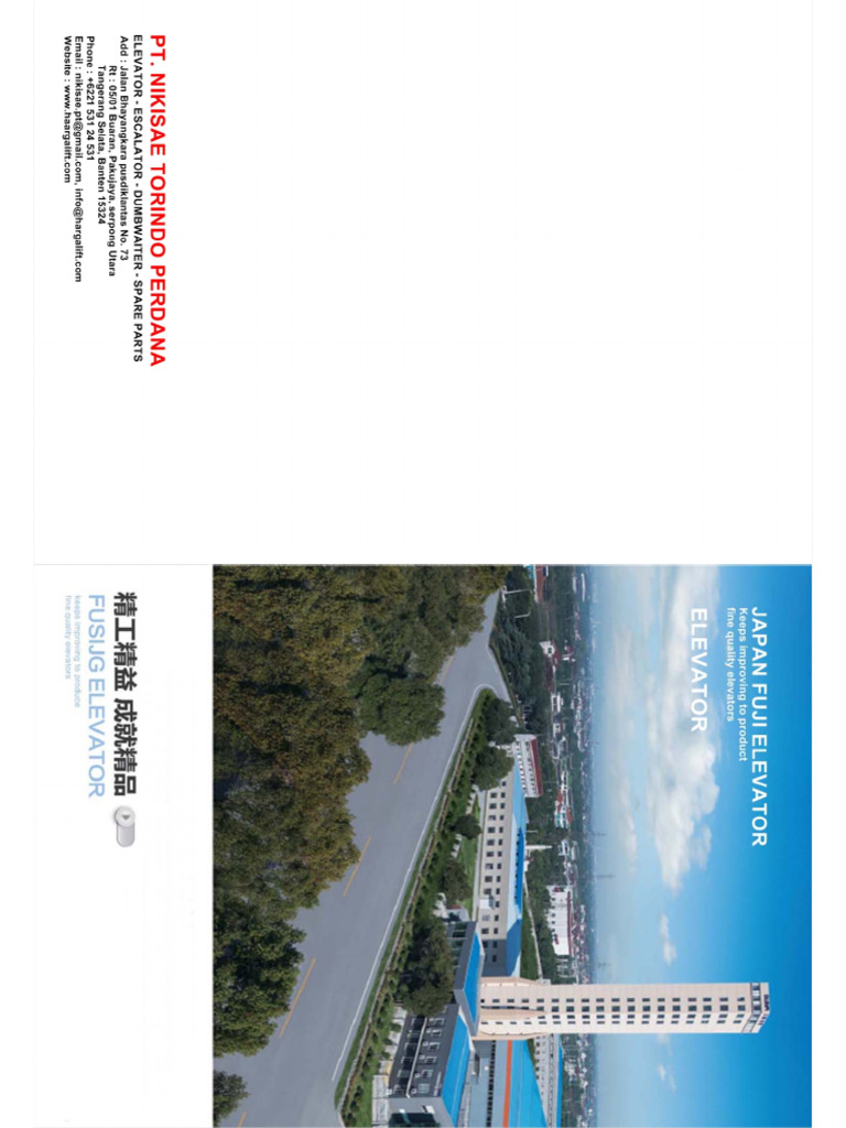 JAPAN FUJI PASSENGER ELEVATOR CATALOG | PDF