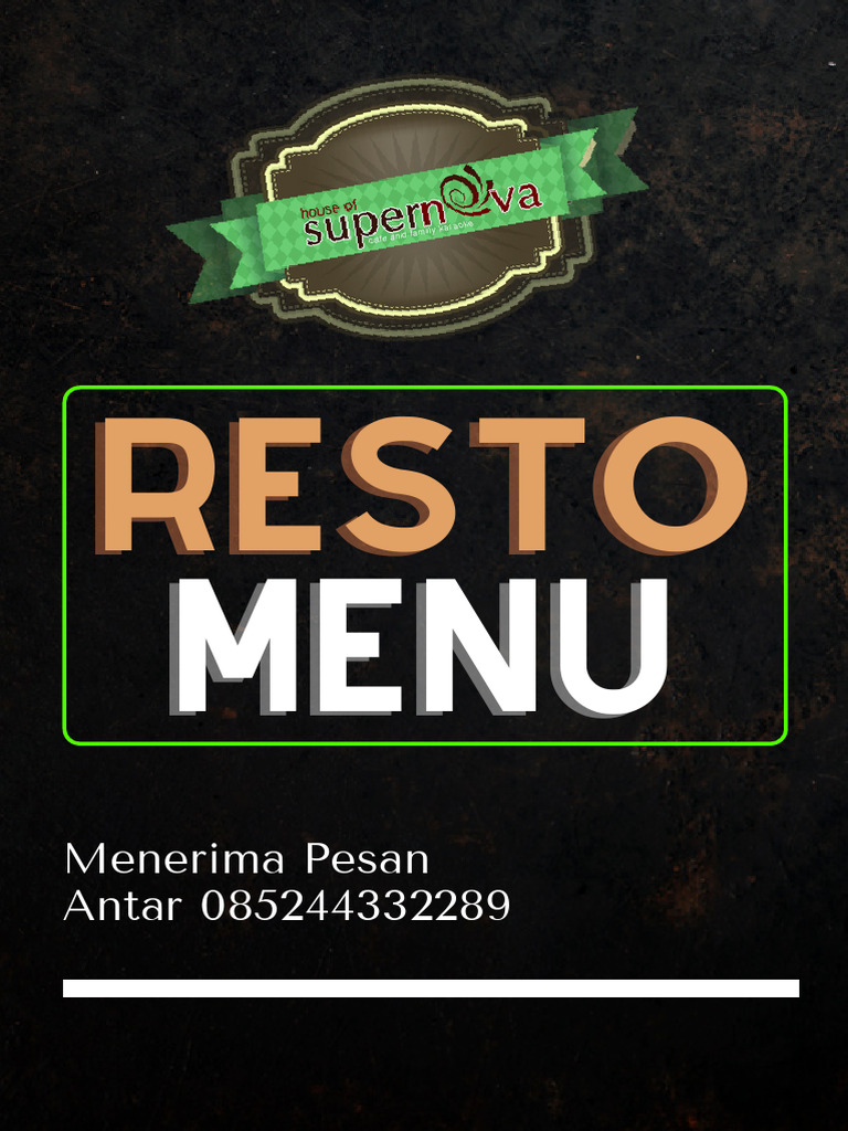 Supernova Menu 2022 | PDF