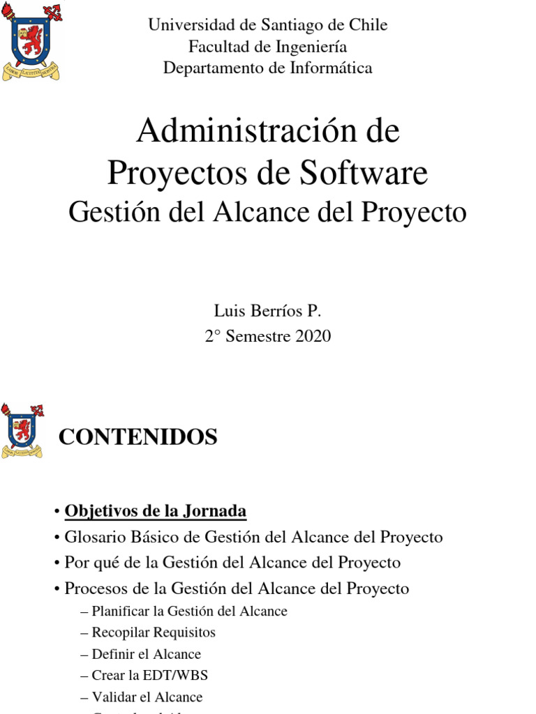 APSW 202002 - 04 - Gestión Del Alcance Del Proyecto | PDF ...