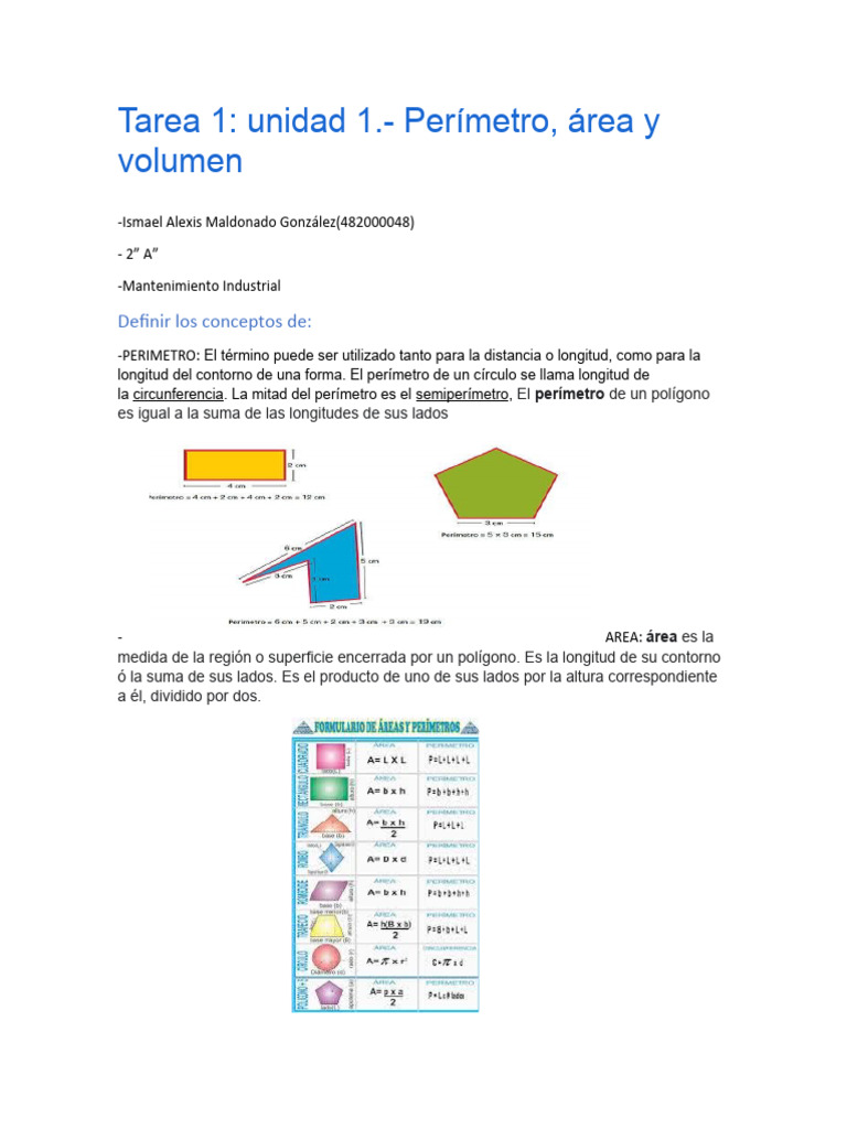 Tarea 1 Unidad 1 Ismael Alexis Maldonado Gonzalez 2a Mi | PDF