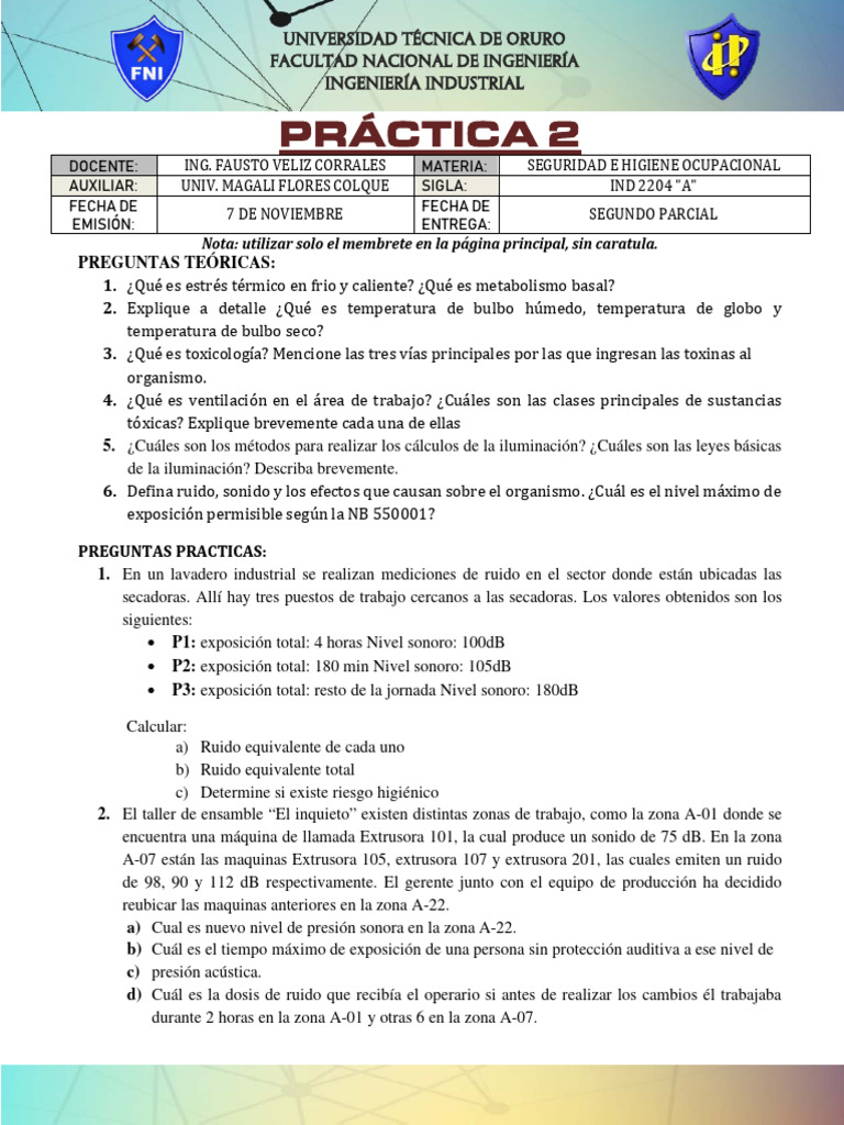 PRACTICA II.23 | PDF | Temperatura | ruido