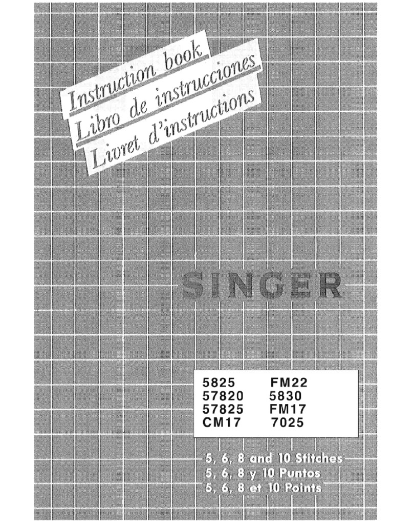 User Manual Singer 5825 | PDF
