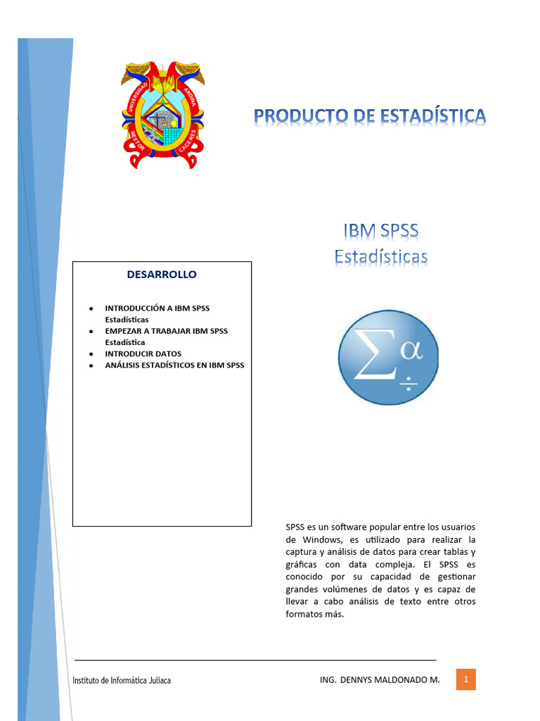 Manual SPSS | PDF | Spss | Estadísticas
