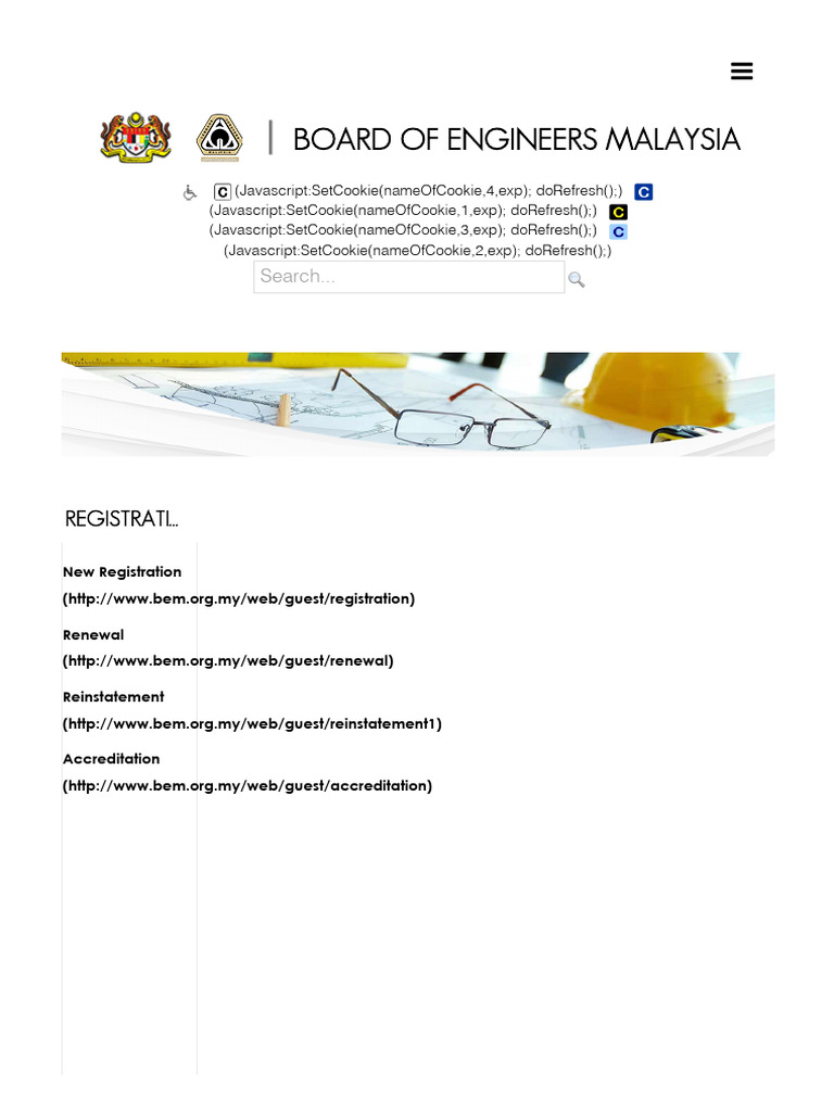 Website Board of Engineers Malaysia | PDF