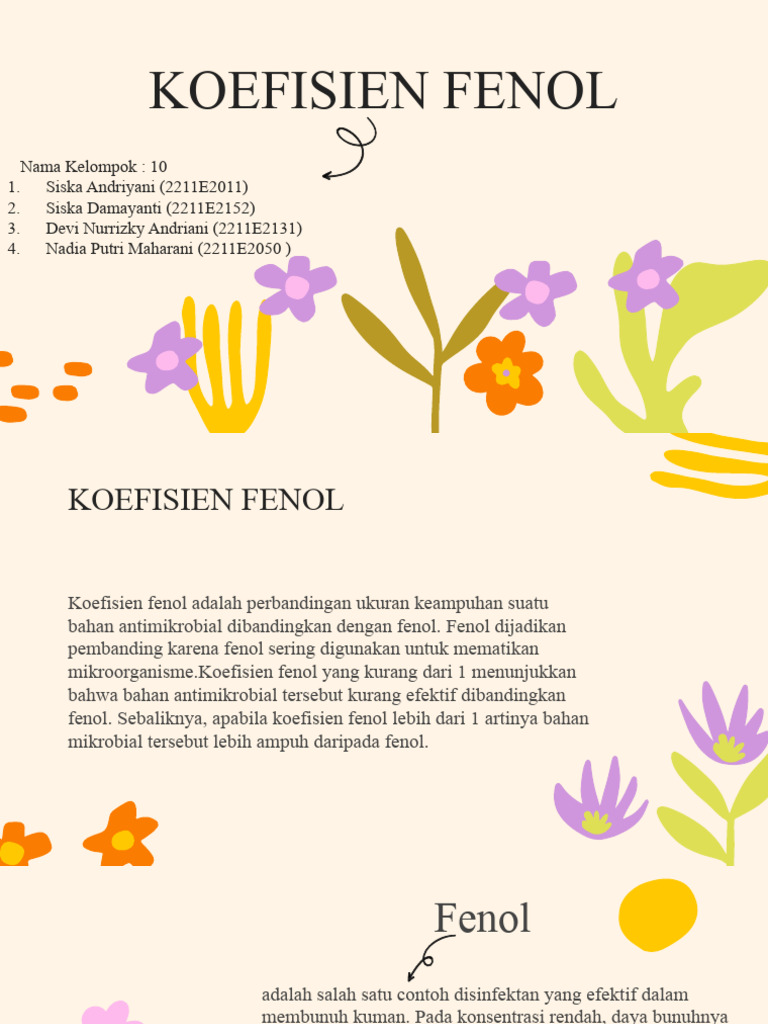 PPT KEL.10 KOEFISIEN FENOL | PDF