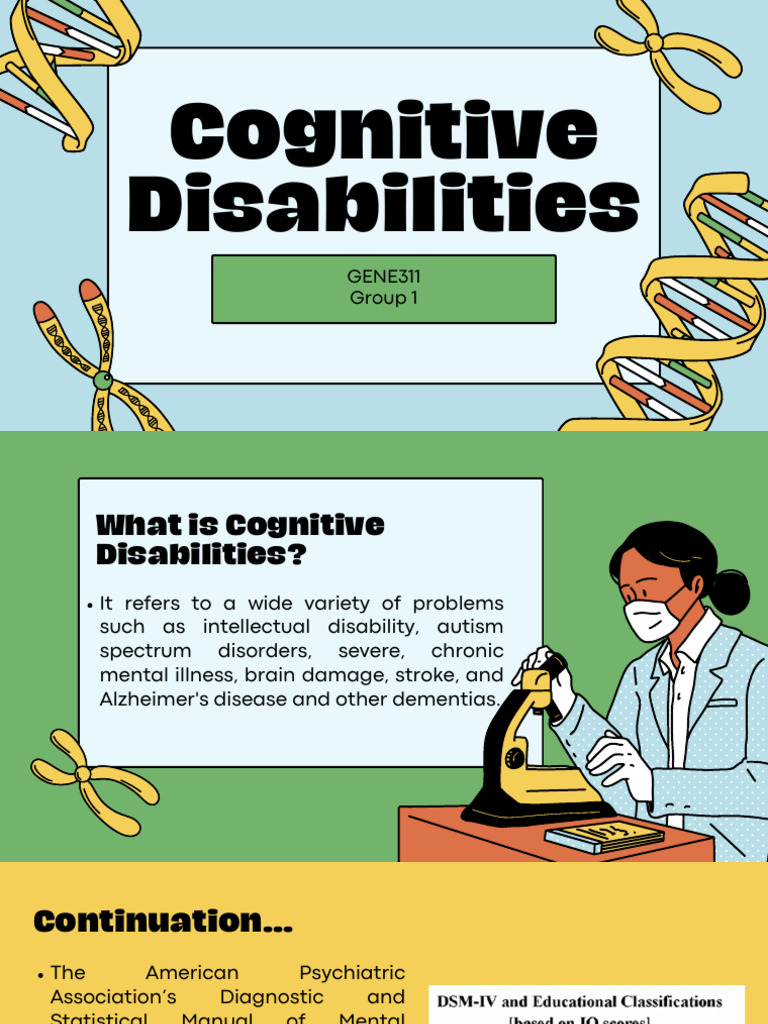 Cognitive Disabilities | PDF | Genetic Disorder | Intellectual Disability