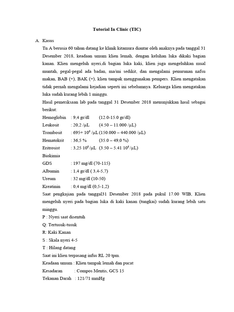 Tutorial in Clinic Klinik Kitamura | PDF