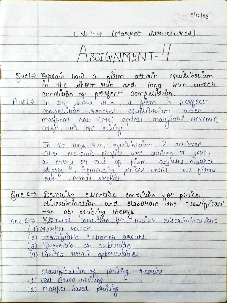 MEFA Assignment 4 | PDF