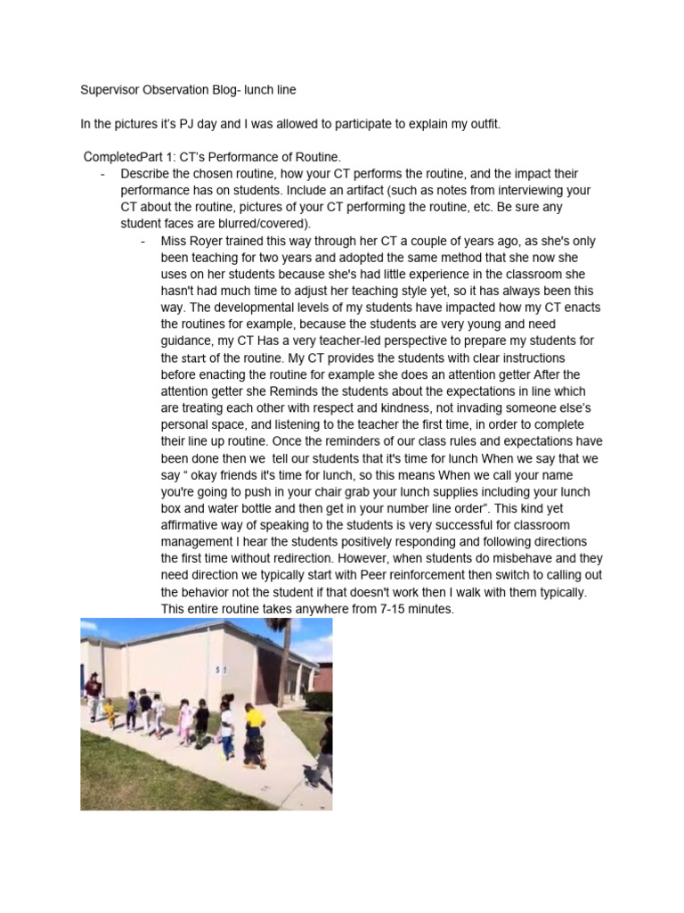 Supervisor Observation Blog | PDF | Career & Growth | Self-Improvement