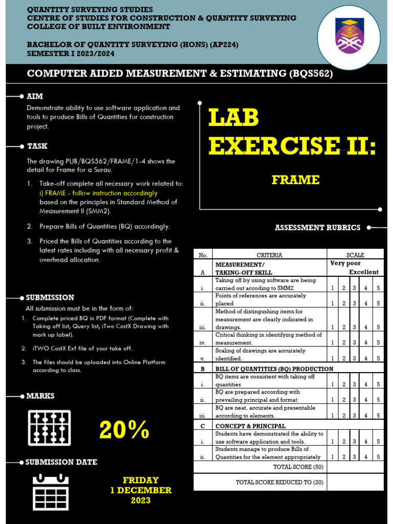 NOV 2023 - LAB EXERCISE II - FRAME | PDF | Computing