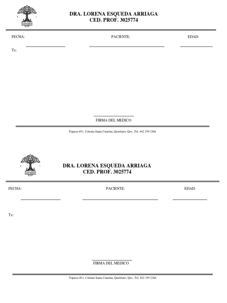 Receta Medica 2019 | PDF | Derecho