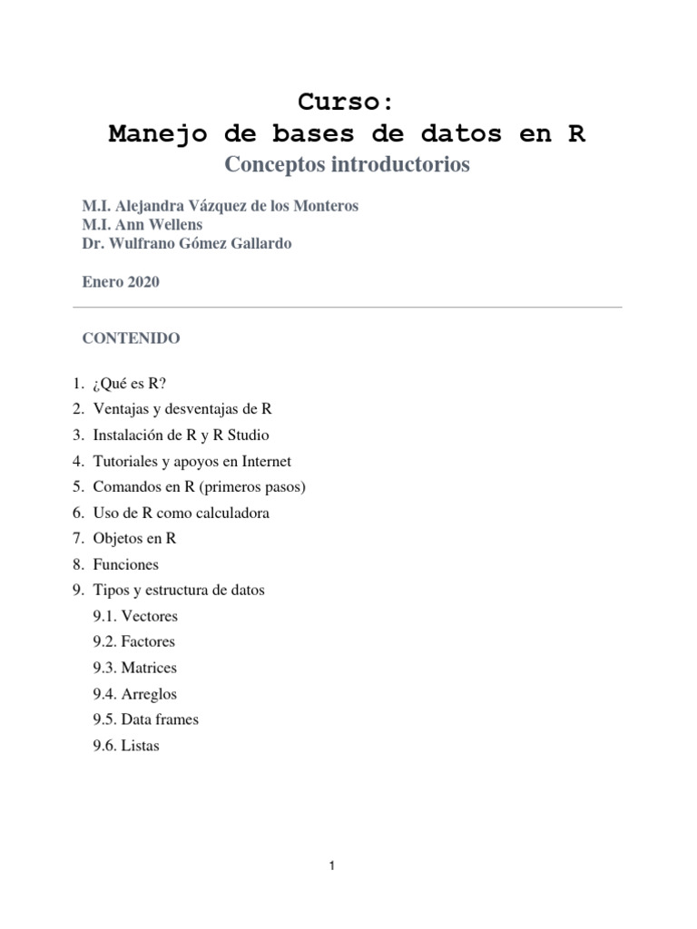 Introducc R | PDF | Lenguaje de programación | Sistema operativo
