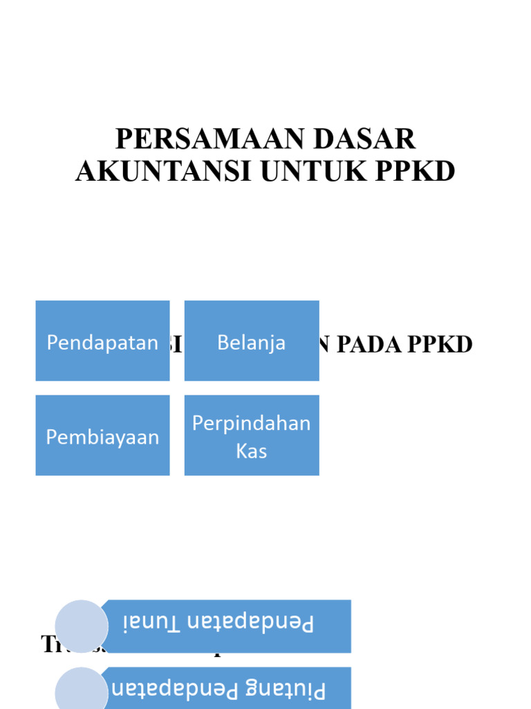 Persamaan Dasar Akuntansi Untuk PPKD | PDF