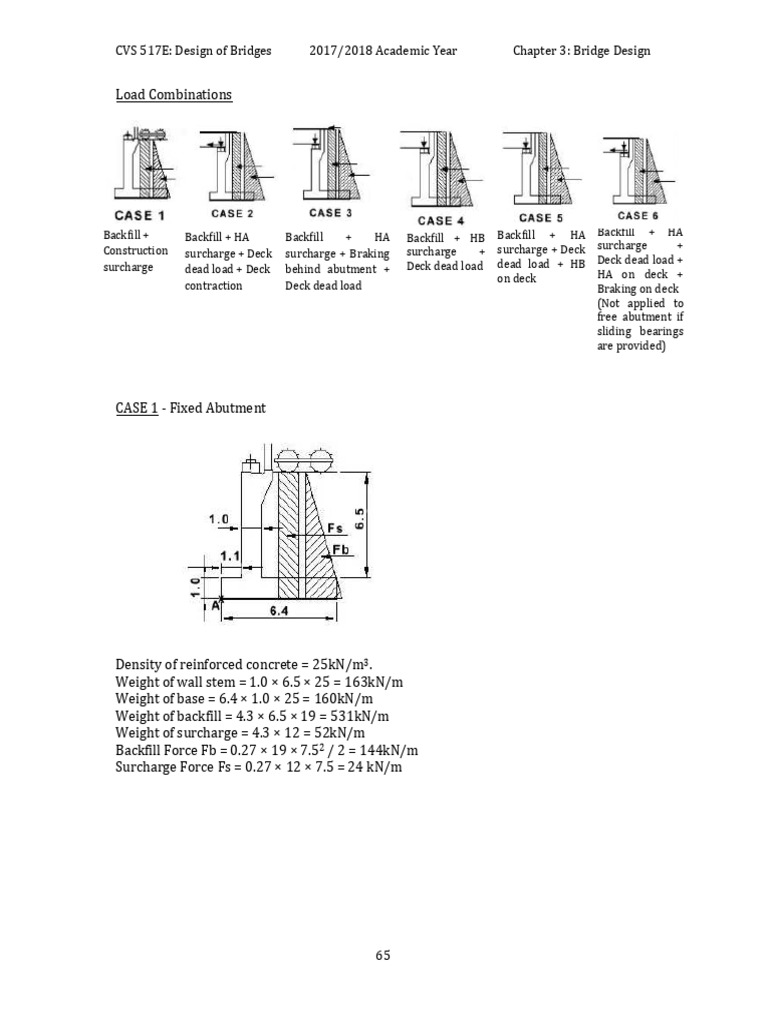 Abutment design calculations | PDF | Civil Engineering | Physical Sciences