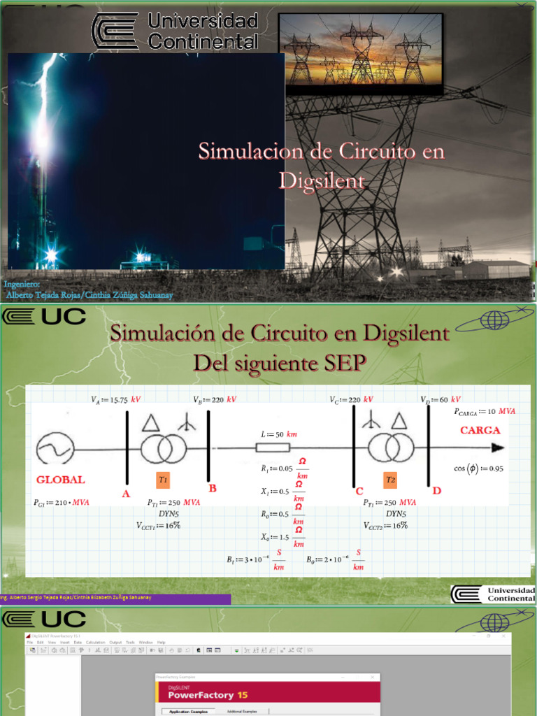 Simulacioon de Circuito en Digsilent | PDF