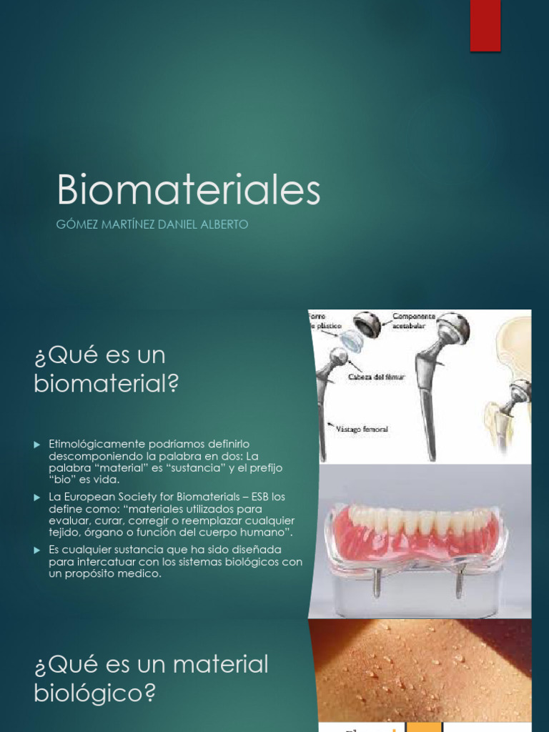 Introducción a los Biomateriales | PDF | Biomaterial | Química