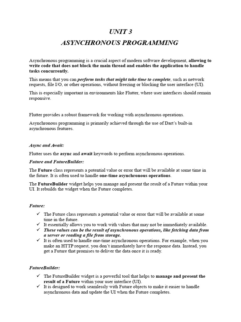 Unit 3 | Download Free PDF | Callback (Computer Programming) | Software