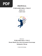 Contoh Proposal Turnamen Bola Volly Lengkap | PDF | Olahraga & Rekreasi