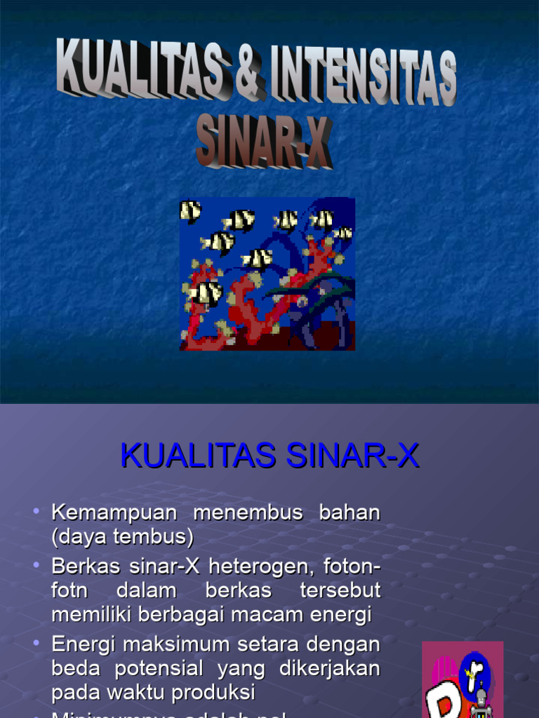 Kualitas Dan Intensitas Sinar X Pdf