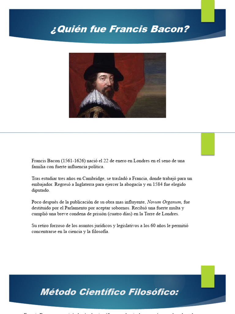 Francis | PDF | Francis Bacon | Método científico