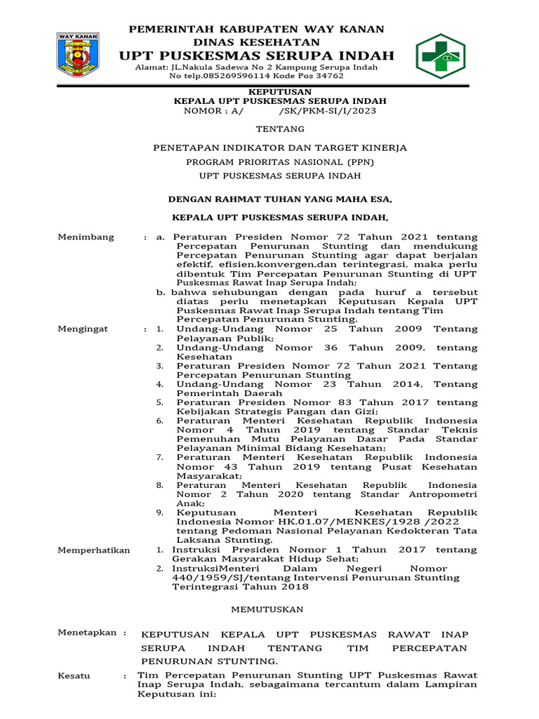 SK Tim Stunting | PDF