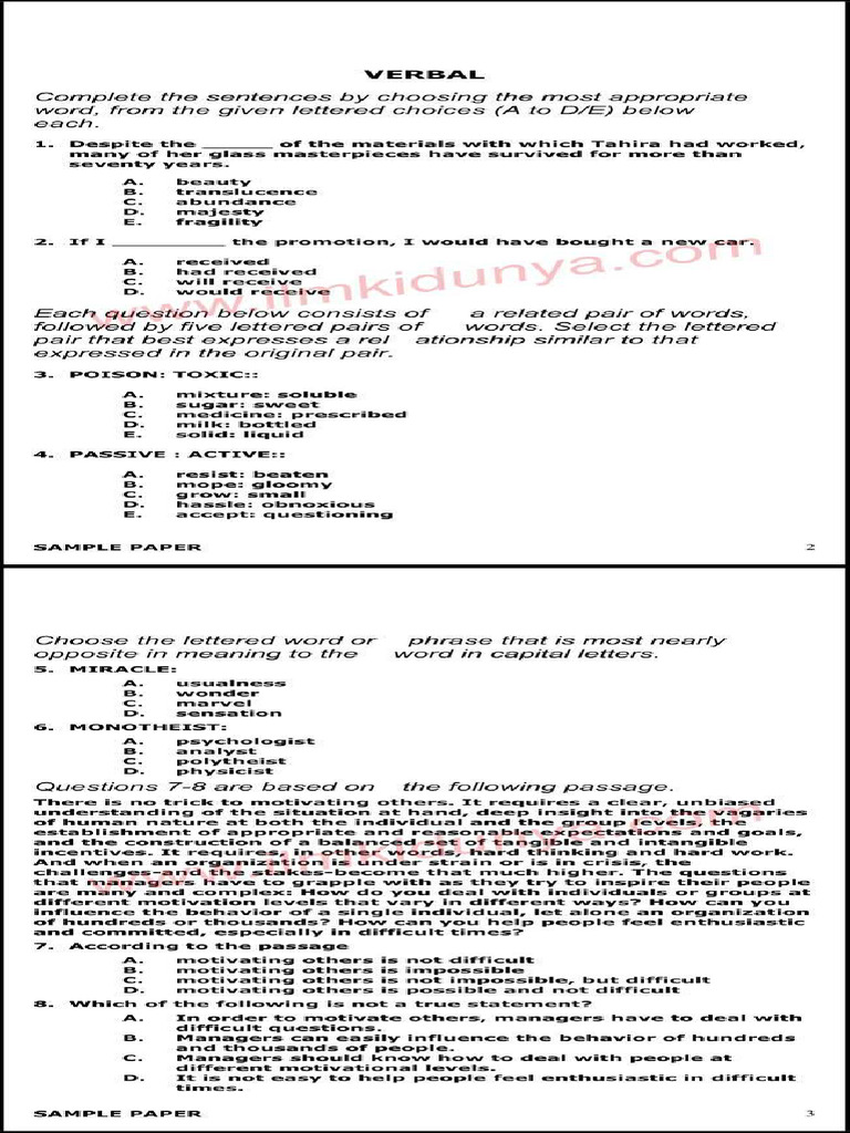 NTS_Sample_Past_Papers_Assistant_Executi | PDF NTS_Sample_Past_Papers_Assistant_Executi | PDF