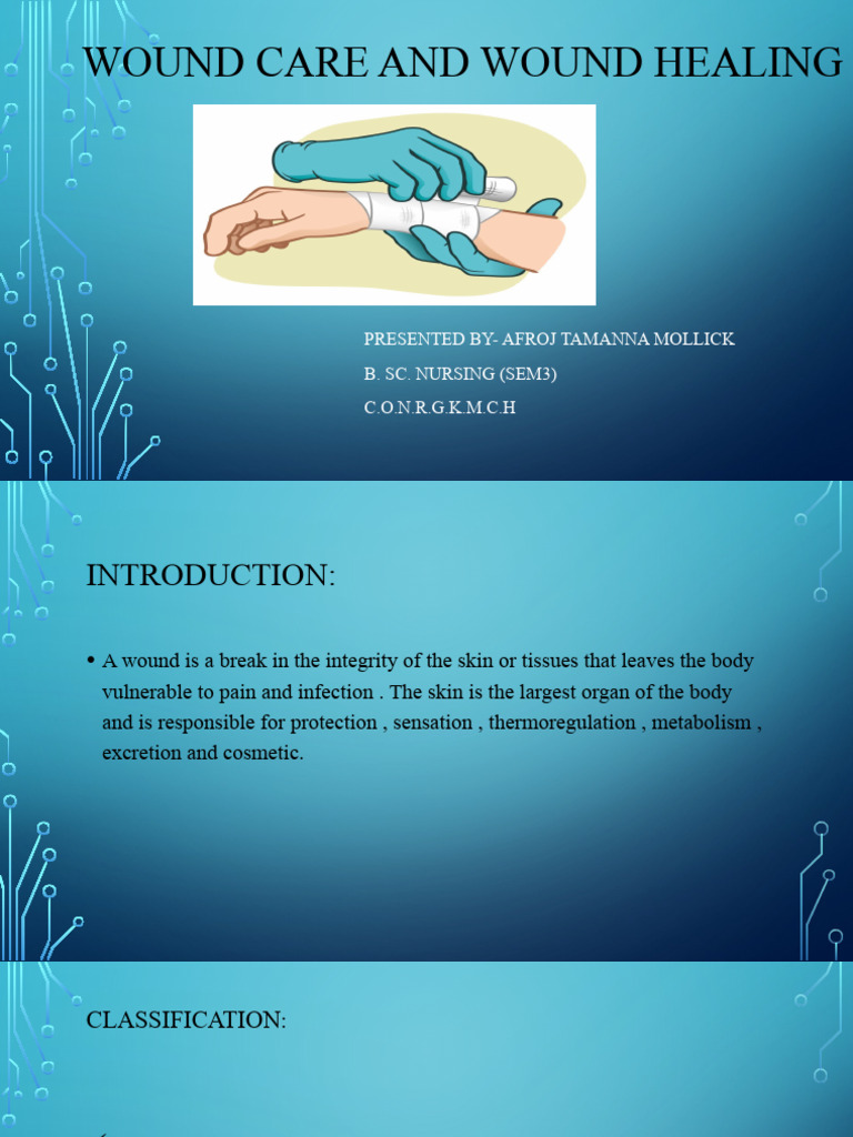 Wound Care and Wound Healing | Download Free PDF | Wound Healing | Wound