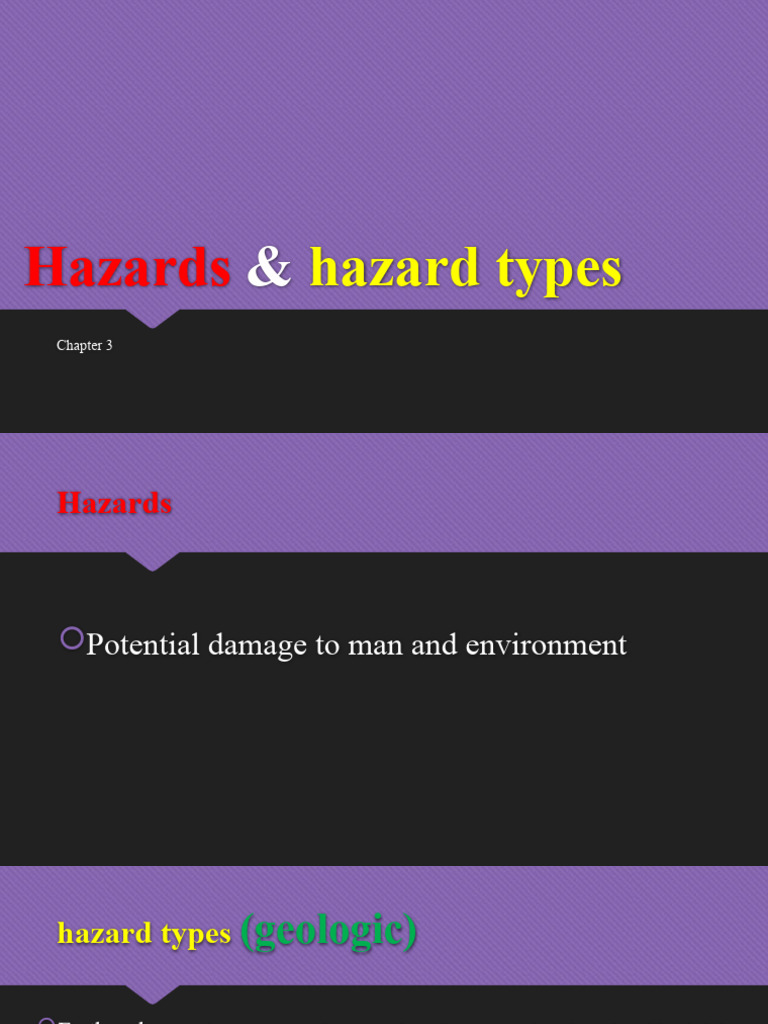 5. Hazards Hazard Types | PDF