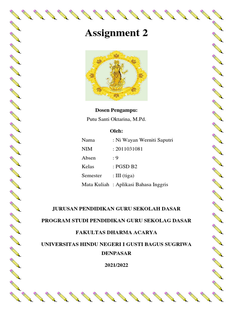 Assignment 2 Werniti PGSD B2 SMT III | PDF