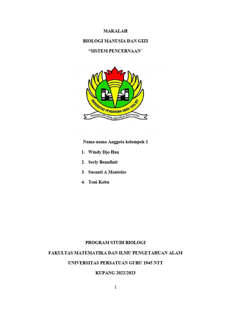 MKLH KLMPK 1 BIO MC DAN Gizi | PDF