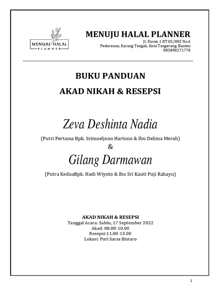 Buku Panduan Zeva & Gilang (1) - Removed | PDF