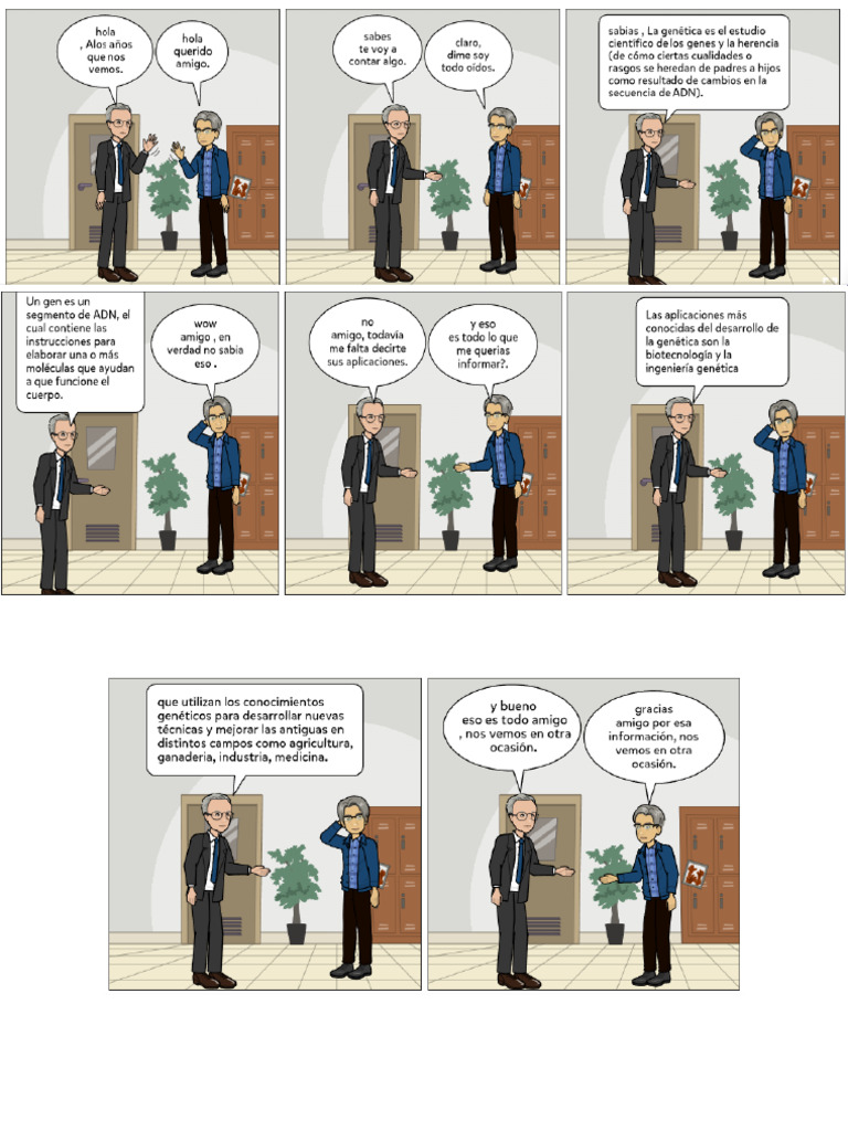 COMIC DE LA GENETICA Y SUS APLICACIONES. | PDF