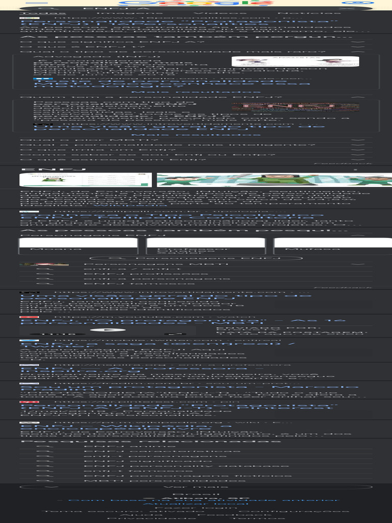 ENFJ-A - Pesquisa Google | PDF