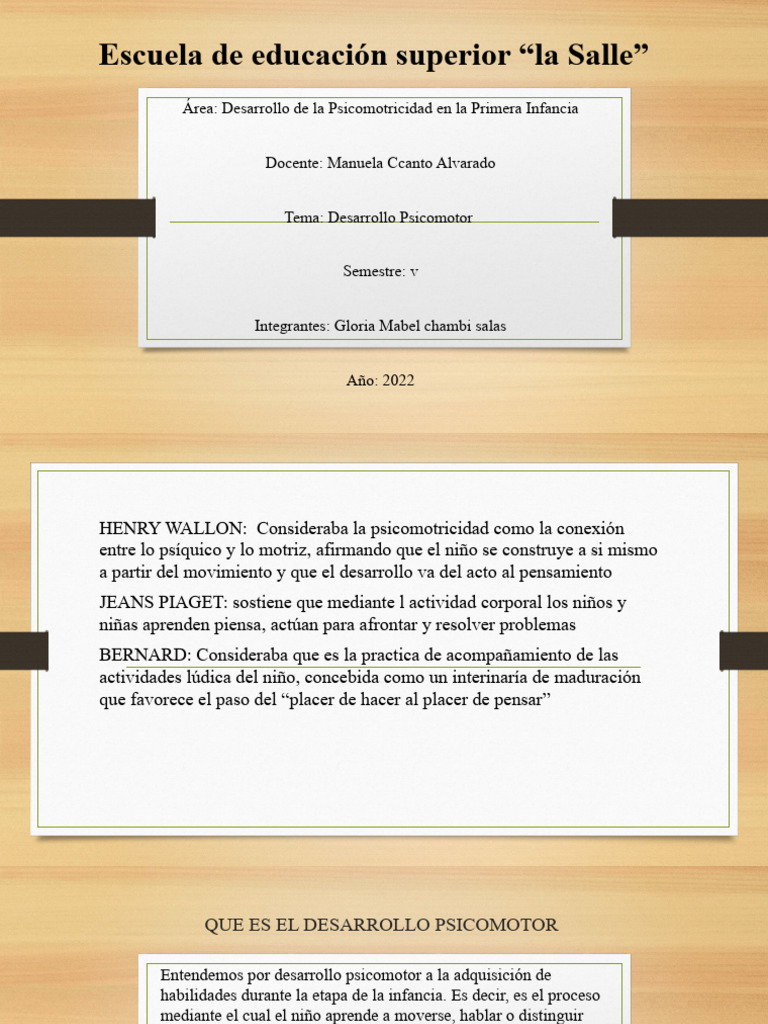 Desarrollo Psicomotor | PDF | Neurociencia