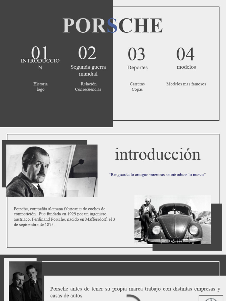 Porsche | PDF | Carrera de autos | Vehículos terrestres