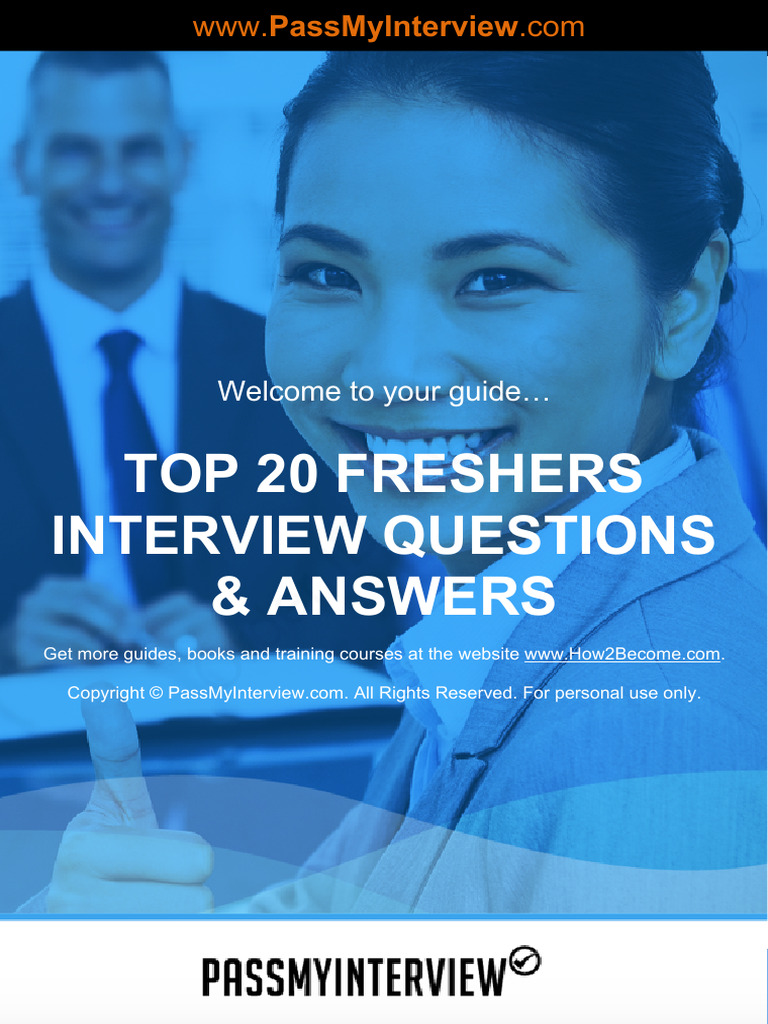 TOP 20 FRESHERS INTERVIEW QUESTIONS AND ANSWERS - Tracked | PDF | Job ...