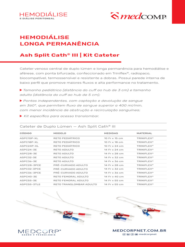 Medcorp Ficha Tecnica Hemodialise Dialise Peritoneal Hemodialise Longa ...