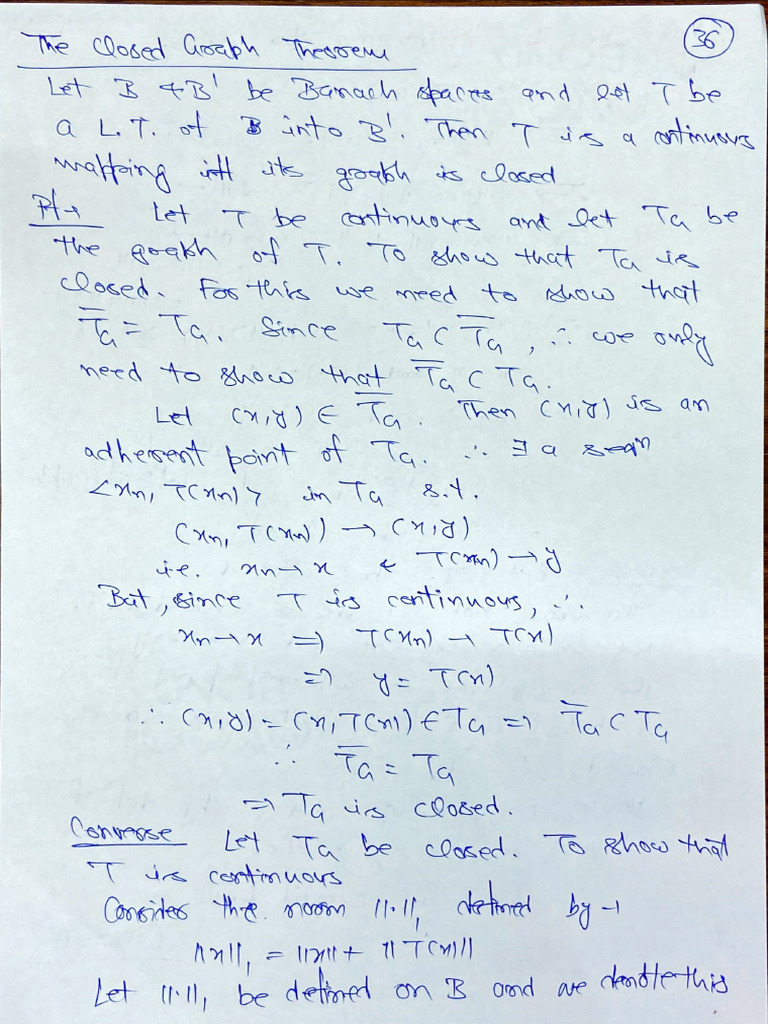 Closed Graph Theorem_2 | PDF