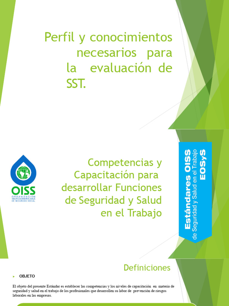 CLASE VI. Perfil y Conocimientos Necesarios para La Evaluación de SST | Descargar gratis PDF ...