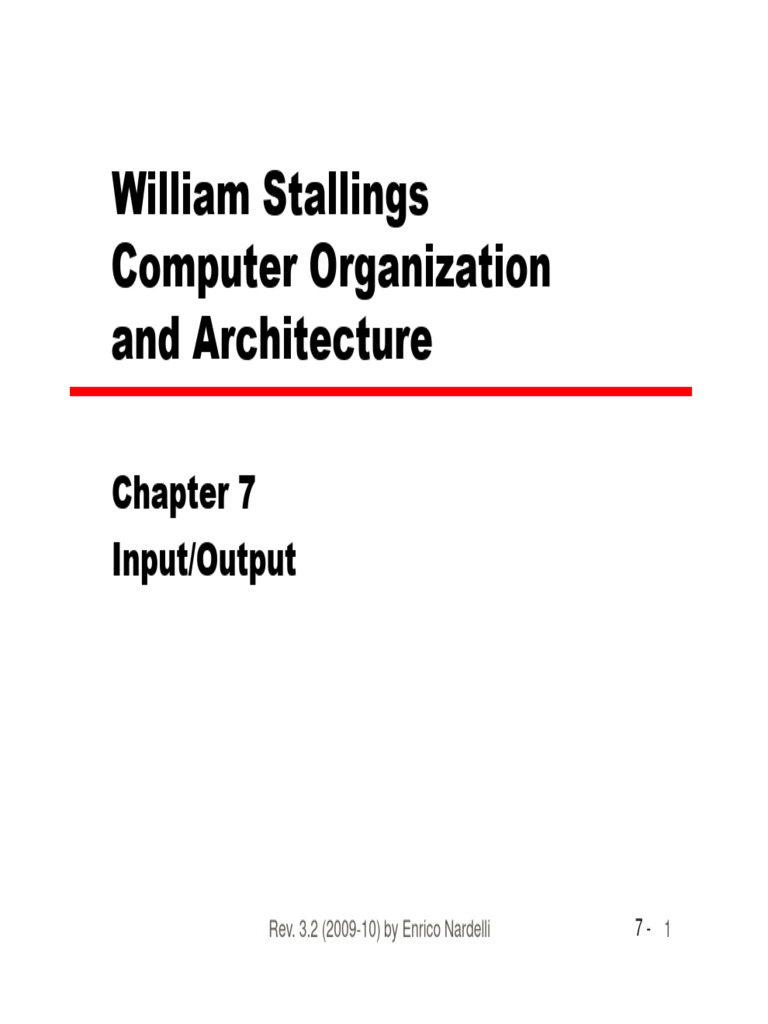 CH - 7 Rev3 2 Era 6 - 95 | PDF | Input/Output | Central Processing Unit