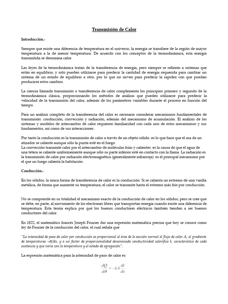 01 Transmision de Calor | PDF