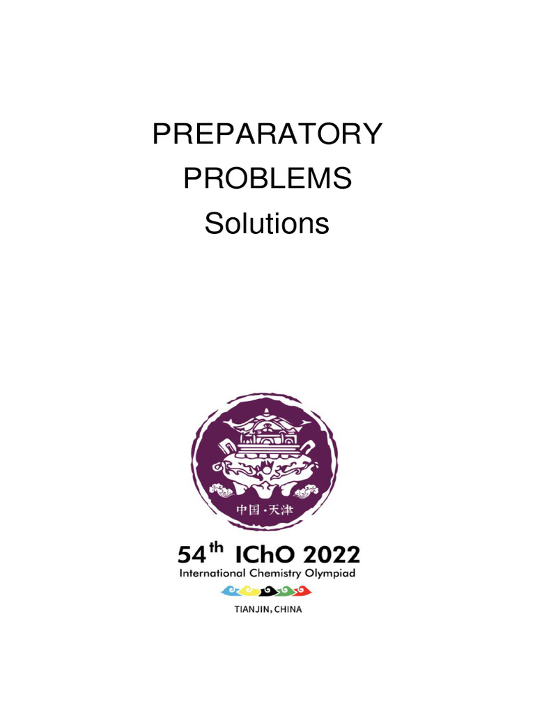 Preparatory Problems Solutions | PDF | Alkene | Alkane