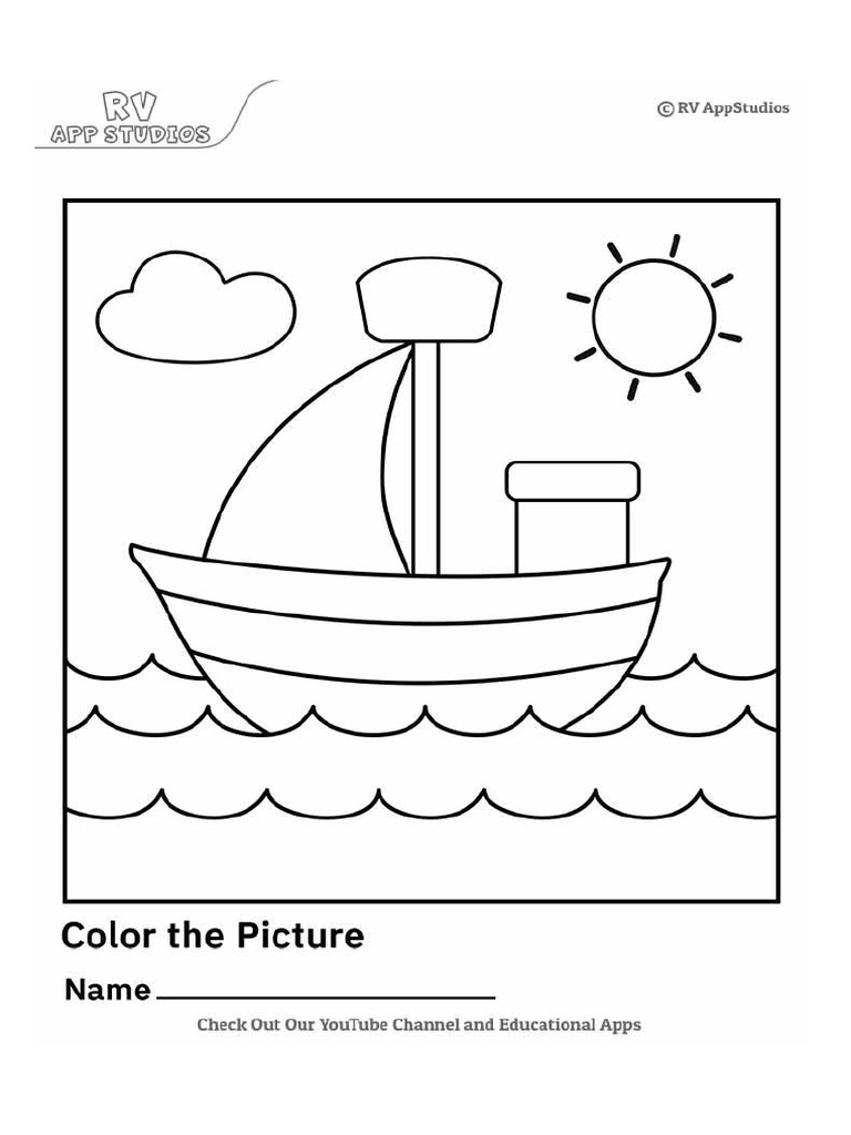 159 Free Printable Worksheets For Kids Color The Picture Worksheet ...