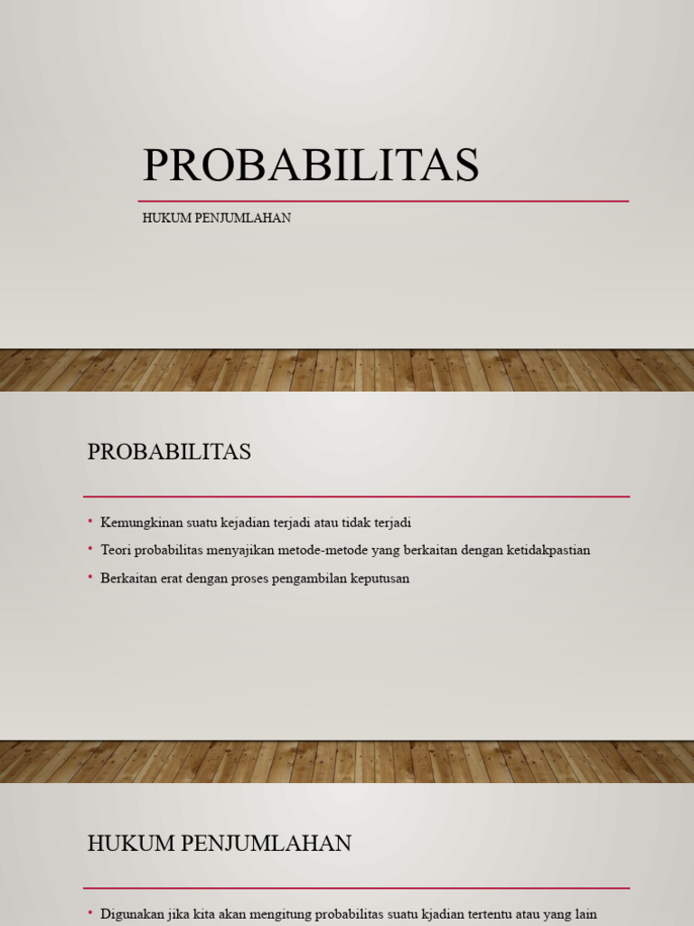 Materi 8 Probabilitas Hukum Penjumlahan | PDF