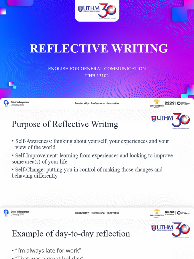 Guide to Reflective Writing Techniques | PDF | Experience | Critical ...