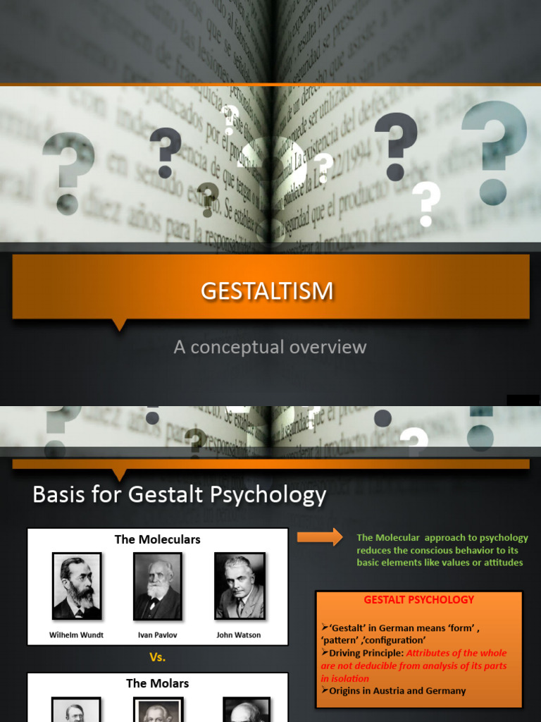 Gestalt-A Conceptual Overview | PDF | Gestalt Therapy | Psychotherapy