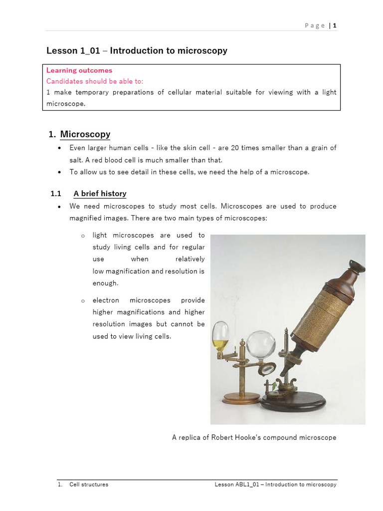 General summary of microscope | PDF | Microscope | Electron Microscope