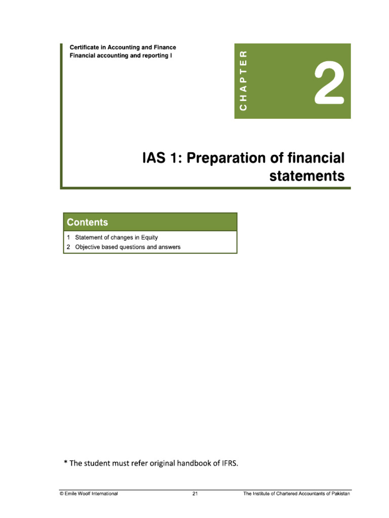 Ias 1 Socie Icap | PDF
