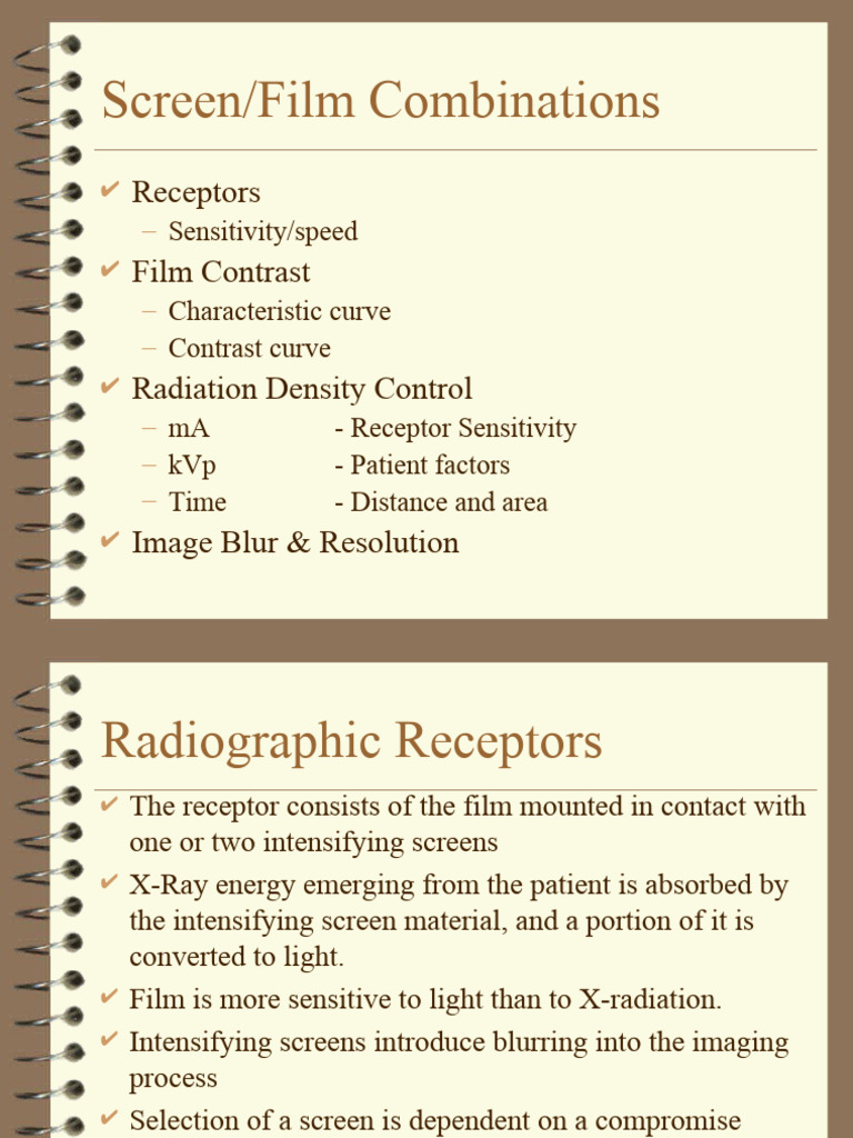 4 Radiographic Receptors | PDF | Radiography | Optical Resolution