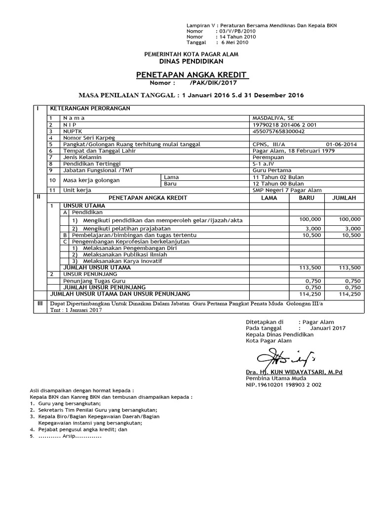 CONTOH PAK 1 - Copy | PDF